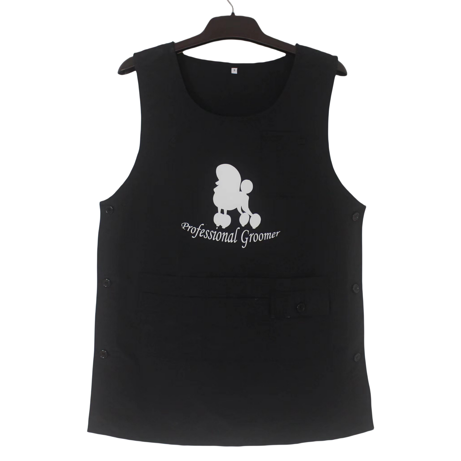 SolidPet Grooming Vest with Pocket - Black