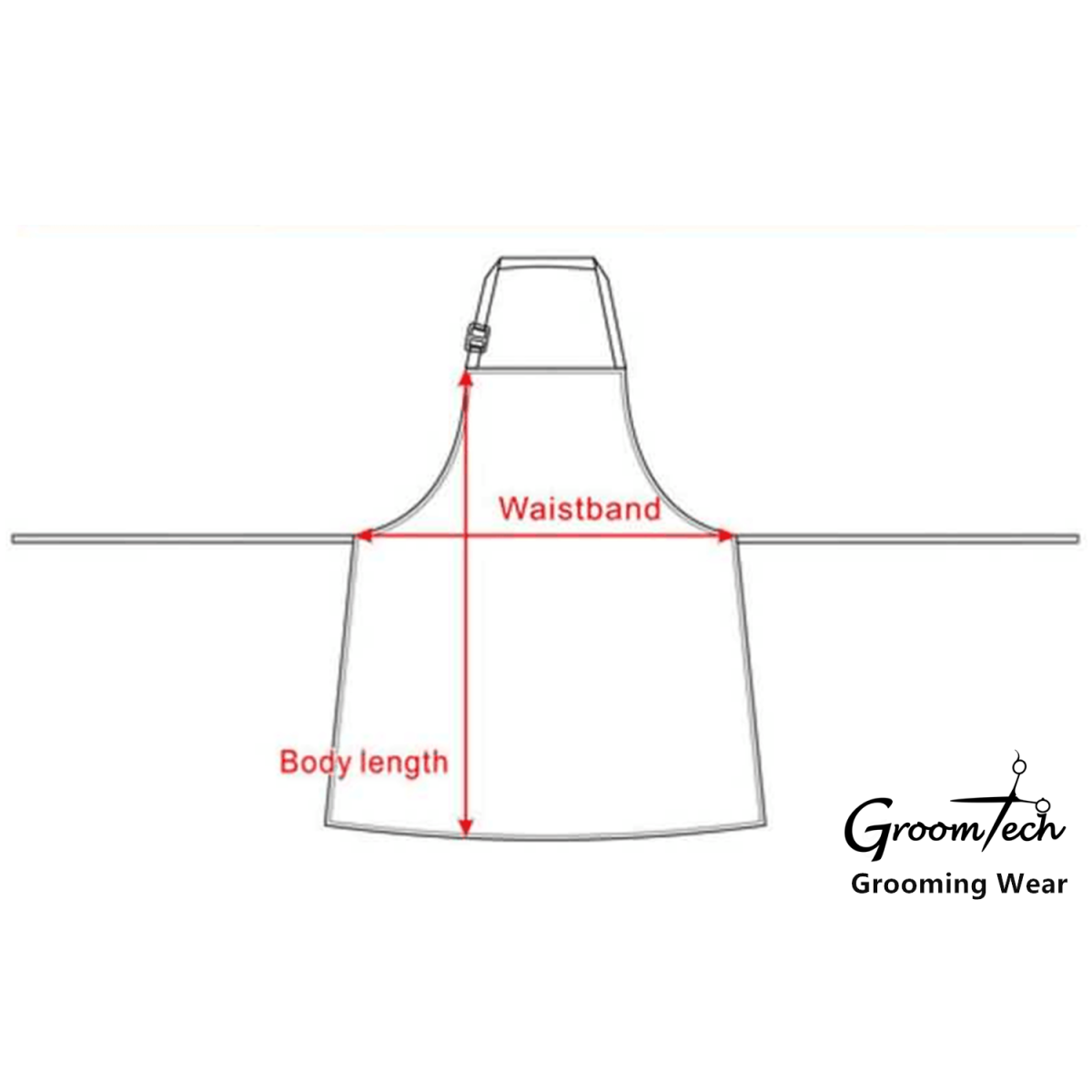 Groomtech Como Bathing Apron - Grey